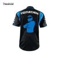 China Custom Short Sleeve F1 Car Racing Shirt 100% Polyester Breathable Motocross Shirts for sale