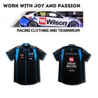 China Custom Short Sleeve F1 Car Racing Shirt 100% Polyester Breathable Motocross Shirts for sale
