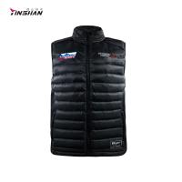 China Winter Moto Biker Style Custom Logo Work Wear Uniform Softshell Puffer Vests for Men for sale