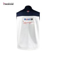 China Aviliable Sample Custom Team Name Sports Vest Windproof White Racing Motorcycles Vests for sale