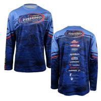 China Quick Dry Performance Polyester Fabrics Custom Long Sleeve Sublimation Fishing Jerseys for sale