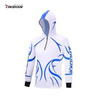 China Fully Sublimation Print Custom Logo 100% Polyester Quick Dry Sun Protect Fishing Suit for sale