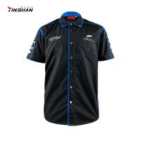 China Summer Season Motorcycle Auto Racing Sportswear Custom Logo Team Shirt for Men's F1 for sale