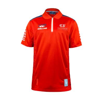 China Custom Logo Sportswear Wicking Breathable Cotton Polyester Mesh Polo Shirts for Adults for sale