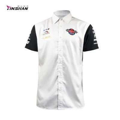 China Custom Printed Blank Plain Polo Shirts for Men For Racing Team Cotton/Spandex Mesh for sale