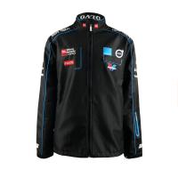 China Unisex Adults Black Windproof Cotton Poly Sports Jacket with Looking Design and Guaranteed for sale