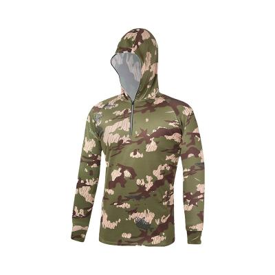 China Autumn Season Custom Outdoor Camo Casual Men's Fishing Suit 100% Cotton Sportswear for sale