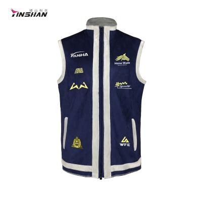 China Custom Logo Zipper Softshell Coat Training Mens Sleeveless Workout Shirts Sports Gym Vest for sale