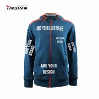 China Custom Sportswear Zip Up Hoodies Polyester Long Cotton Fleece Sleeve with Custom Logo for sale
