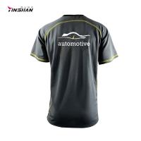 China Customized F1 Car Racing Clothes Grey Men's Short Sleeve T-shirt for Sports Wear for sale