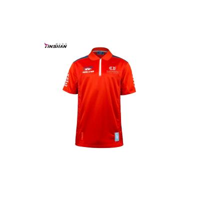 China Sportswear Type Other Sportswear Custom Blended Cotton Motorcycle Racing Polo Shirt for sale