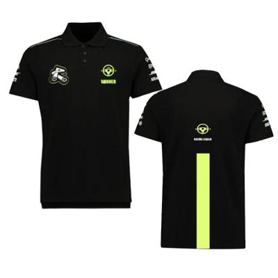 China Custom Logo Print Breathable and Quick Dry Moto Polos for Rally Shirts and Motorcycles for sale