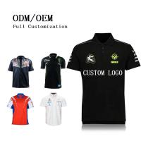 China Custom Logo Print Breathable and Quick Dry Moto Polos for Rally Shirts and Motorcycles for sale