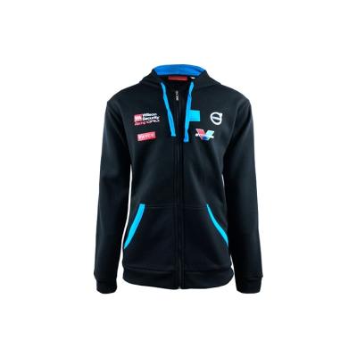 China Support 7 Days Sample Order Lead Time Black Custom Racing Hoodie Jacket with Leather for sale