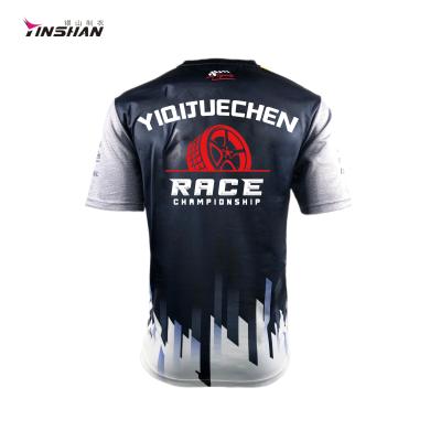 China Custom Logo Knitted Fabric Men's Sports T-shirt for Comfortable Workout Sessions for sale
