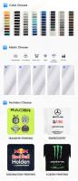 China Customized Logo Printing Sublimation Racing Teamwear Motorcycle Polo Shirts for S-XL for sale