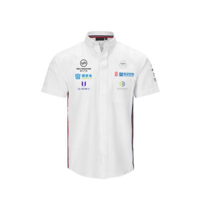 China Custom Embroidered Logo Quickly Dry Organic Cotton Sportswear Pit Crew Shirts for Men for sale