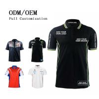 China Customized Logo Racing T Shirts Breathable Sublimation F1 Polo Shirts for Pit Crew for sale