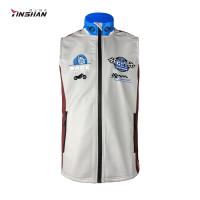 China Running and Cycling Cotton Poly Custom Lightweight Motorcycle Racing Sleeveless Shirts for sale