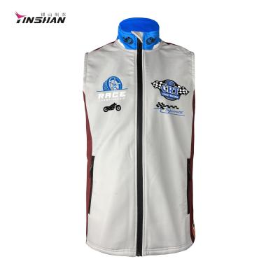 China Running and Cycling Cotton Poly Custom Lightweight Motorcycle Racing Sleeveless Shirts for sale