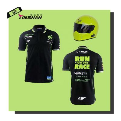 China Custom Logo Printing Unisex F1 Car Racing Polo Shirt for Motorcycle Auto Racing Teamwear for sale