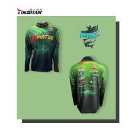 China Custom UPF 50 Performance Fishing Polo Shirt for Men UV Long Sleeve Sublimation Jersey for sale