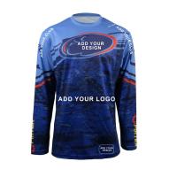 China Custom Sublimation Printing Polyester Quick Dry Long Sleeve Fishing Jerseys for Adults for sale