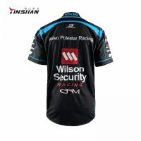 China Gender-Neutral Team Sportswear Polo Shirts Custom Logo Design for Racing Enthusiasts for sale