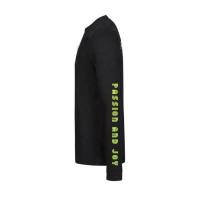 China Custom SportsWear Printed Black Long Sleeve Men's T-Shirts with Pattern Design and Print for sale