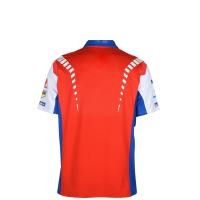 China Designer Unisex Adults Workout Polo Shirt with Custom Logo Printing and Contrast Panels for sale
