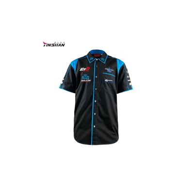 China Breathable Black Graphic Race Car Vintage Sports Uniform Plain Golf Men's Polo Shirts for sale