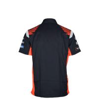 China Adults Custom Breathable Black Sports Polo Shirt with Embroidery and Customized Color for sale
