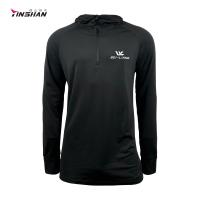 China Autumn Custom Polyester Spandex Men Sports Fitness Running Long-Sleeves Shirt Training for sale