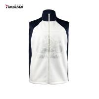 China Custom Quick Dry Zip Jersey Sleeveless Sport Vest For Men Design Soft Shell For Racing for sale