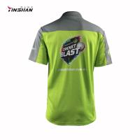China XS-5XL Customized Men's Green Polo Shirt with Logo and Embroidery Top Custom Polyester for sale
