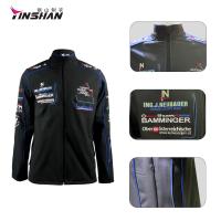 China Customized Printing Methods Riding Clothing for Men Poly Cotton Softshell Race Car Jacket for sale