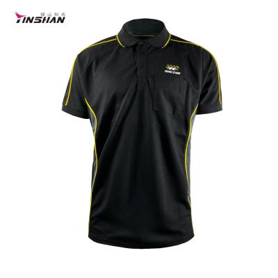 China Sportswear Racing Polo Shirt with Custom Pattern Design and 100% Polyester Material for sale