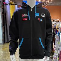 China Customized Logo Long Sleeve Formula One Racing Hoodie Men's Pullover Pit Crew Hoodie for sale