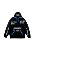 China Hooded Collar Customized Logo 100% Polyester OEM Racing Pit Crew Zipper Long Sleeve Gym Hoodie Sport Wear for sale