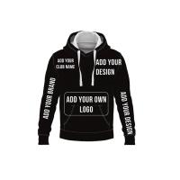 China Custom Sportswear Sublimation Print Pit Crew Racing Men's Hoodies with V-neck Collar for sale
