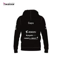 China Custom Sportswear Sublimation Print Pit Crew Racing Men's Hoodies with V-neck Collar for sale