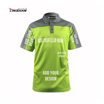 China Customs Logo Polyester Unisex Team Race Sportswear Cricket Uniforms Jersey Polo Shirt for sale