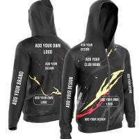 China Custom Racing Teamwork Hoodie Windproof Zip Up Pullover with Cotton Polyester Design for sale
