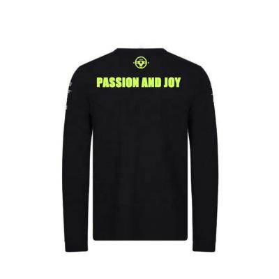 China Full Customized Cotton Elastane F1 Racing Shirt with Breathable Design and Crew Neck for sale