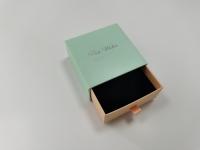 China Degradable Jewelry Printed Packaging Box Embossing Self Laminating Card for sale