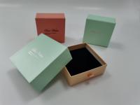 China Degradable Jewelry Printed Packaging Box Embossing Self Laminating Card for sale