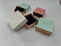 China Degradable Jewelry Printed Packaging Box Embossing Self Laminating Card for sale