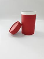 China ODM Gift Retail Packaging Boxes Flexographic Printing Red Tube for sale