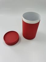 China ODM Gift Retail Packaging Boxes Flexographic Printing Red Tube for sale