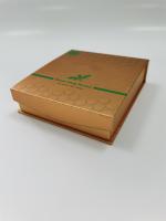 China Golden Custom Embossed Boxes Aseptic Flat Pack Cardboard Boxes Degradable for sale